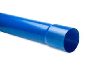 PVC mantelbuis 6 meter met aangevormde lijm manchet 110mm Blauw ...