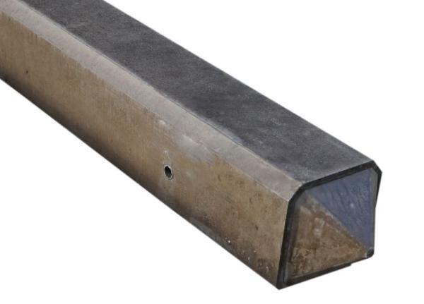 Beton tussenpaal met punt kop 10x10x320cm sponning 110 cm taupe ...